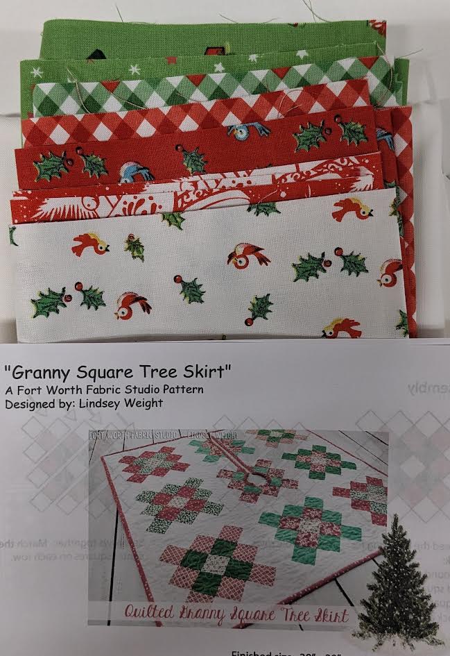 Granny Square Tree Skirt- Pattern Included – Pretty Little Quilt Shop