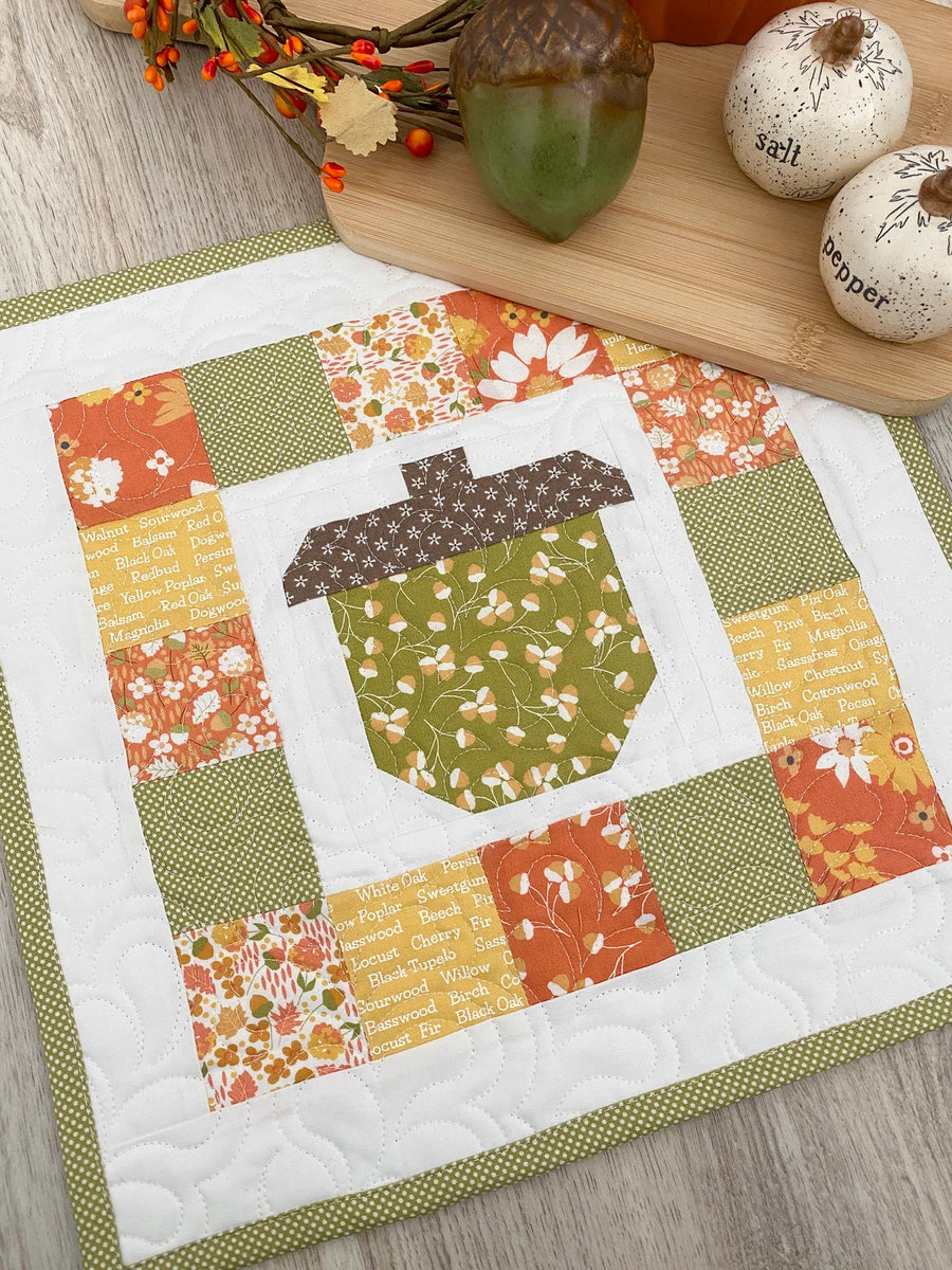 A is for Acorn Kit Pattern and Backing Included – Pretty Little Quilt Shop